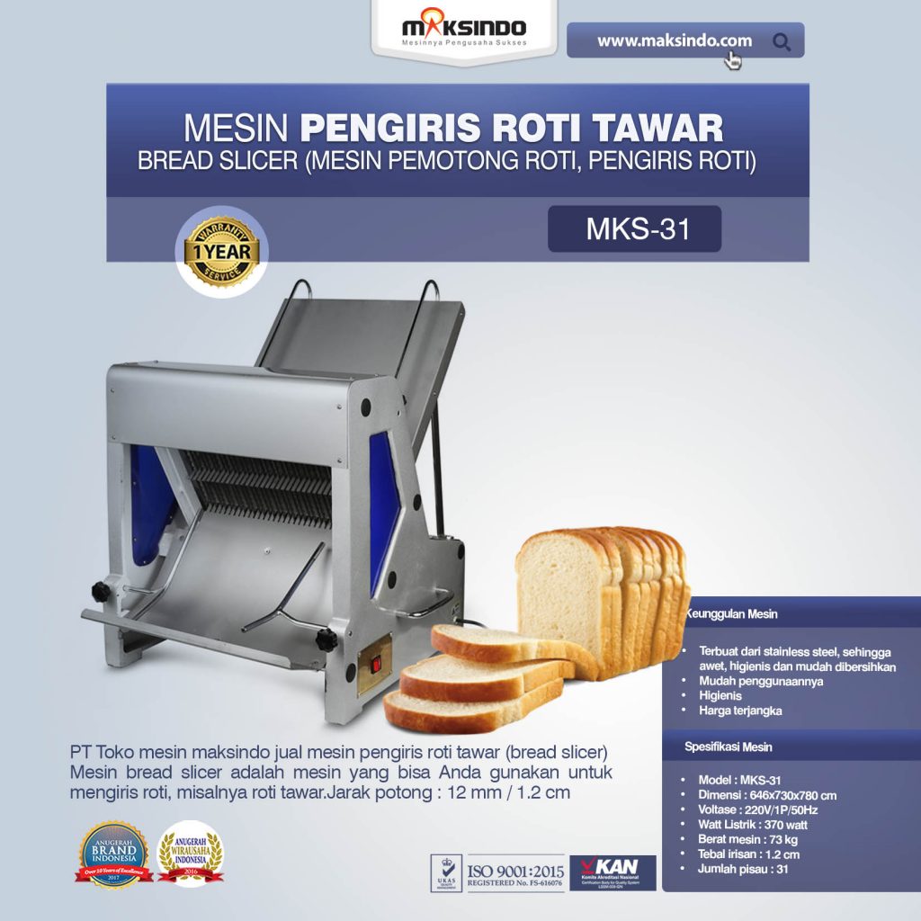 Jual Mesin Pengiris Roti Tawar (Bread Slicer) di Yogyakarta - Toko ...